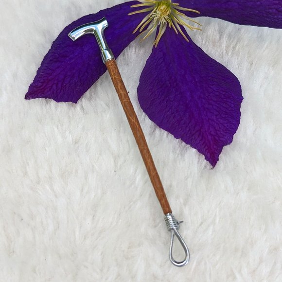 Vintage | Jewelry | Vintage Leather Silver Riding Crop Equestrian Pin ...